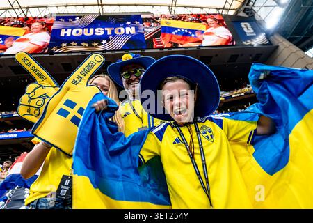 HOUSTON - supporter of the Sweden team during the 2026 World Cup at NRG ...