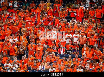 HOUSTON - Dutch supporters during the FIFA 2026 Group F match between ...