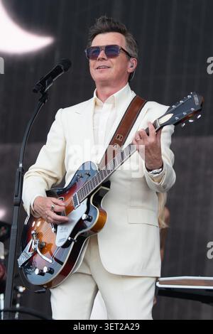 Rick Astley performs at the Isle of Wight Festival 2026 - Seaclose Park ...