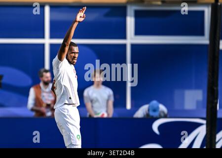 Issa Diop (Morocco) gestures during the FIFA World Cup 2026 Group C ...