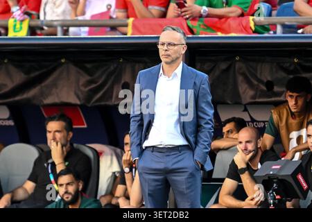 coach Mohamed Ouahbi (Morocco) Looks on during the FIFA World Cup 2026 ...