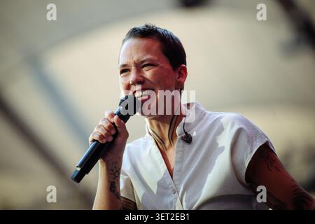 Hamburg, Germany. 20th June, 2026. During singer Johannes Oerding·s ...