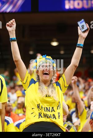 June 20, 2026: A Sweden fan prior to a FIFA World Cup Group F match ...