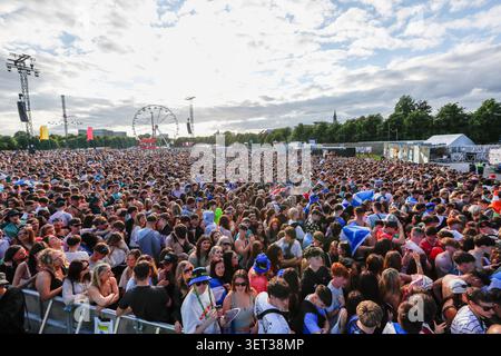 Musics fans on day two of TRNSMT Festival 2026 in Glasgow, Scotland on ...