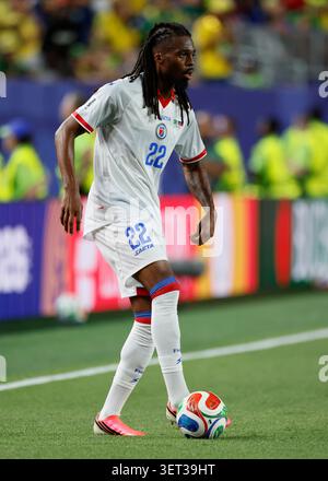Jean Kevin Duverne Of Haiti On The Ball During The FIFA World Cup 2026