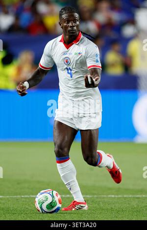 Ricardo Ade of Haiti on the ball during the FIFA World Cup 2026 Group C ...