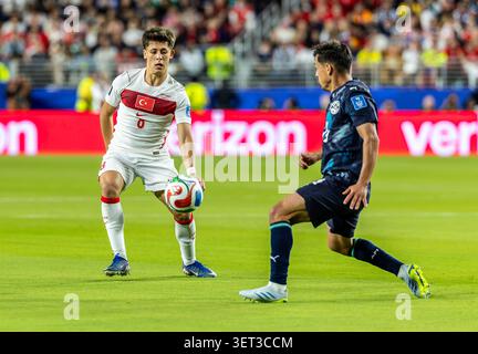 June 19 2026 TÃ¼rkiye midfielder Hakan Ã‡alhanoÄŸlu (10)forwards the ...