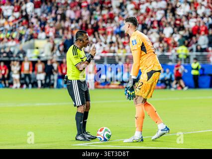 June 19 2026 Paraguay goalkeeper Orlando Gill (12) protects the goal ...