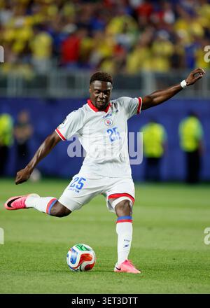 Dominique Simon of Haiti during the FIFA World Cup 2026 Group C match ...