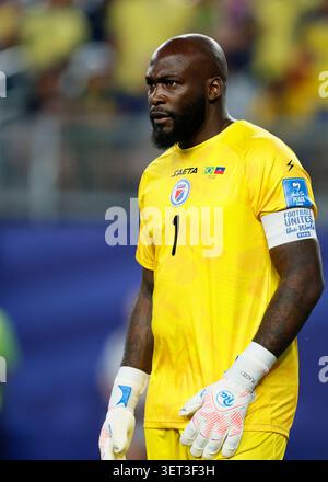 Johnny Placide of Haiti during the FIFA World Cup 2026 Group C match ...