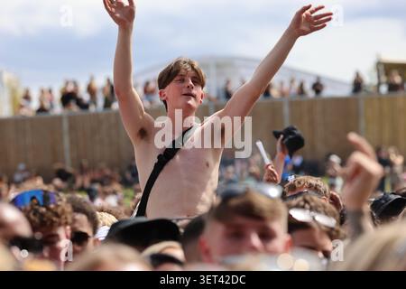 Manchester, UK, 20 June, 2026. 4am Kru performing on stage at Parklife ...
