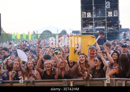 Manchester, UK, 20 June, 2026. 4am Kru performing on stage at Parklife ...