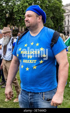 London, UK, 20th June 2026. Activist Steve Bray takes part in the ...