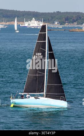 Lymington, Hampshire, UK - May 23 2026: Offshore yacht racing - the ...