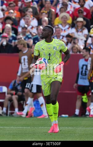 Yahia Fofana #01 of Ivory Coast during the 2026 FIFA World Cup Group E ...