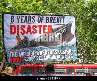 London UK, 20h June 2026. National Rejoin March on10th anniversary of ...