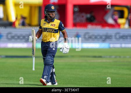 58, Chamari Athapaththu of Sri Lanka in action at the crease during the ...