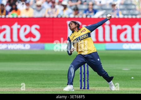 91, Sugandika Dasanayaka of Sri Lanka in action during the ICC Women's ...