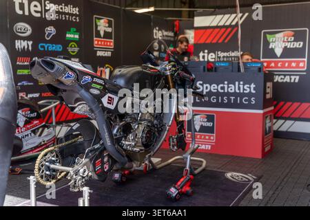91 HASLAM Leon (gbr), Moto Rapido Racing Ducati, action during Round 3 ...