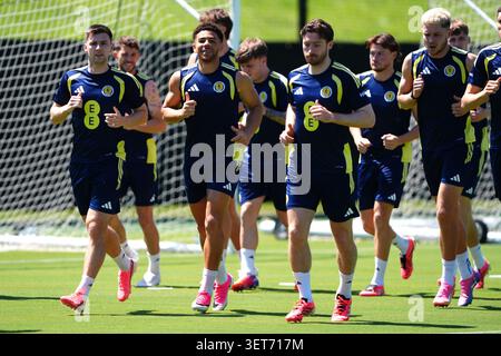 Scotland players during a training session at the Atrium Health ...