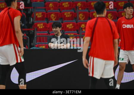 Hangzhou, China. 21 June, 2026. Liao Sanning #5 of China during the ...
