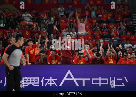 Hangzhou, China. 21 June, 2026. Wang Junjie #10 of China during the ...