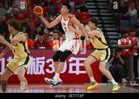 Hangzhou, China. 21 June, 2026. Guo Shiqiang head coach of China during ...