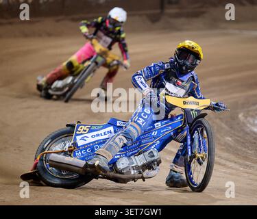 Bartosz Zmarzlik of Poland #95 after Heat 18 during the 2026 DEWALT FIM ...
