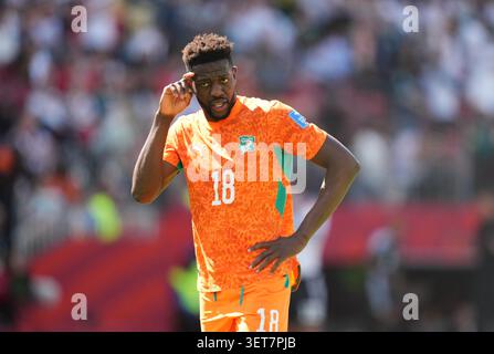 Ibrahim Sangare (Ivory Coast) looks on during Germany v Cote D'Ivoire ...
