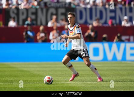 Nico Schlotterbeck (Germany) controls the ball during Germany v Cote D ...