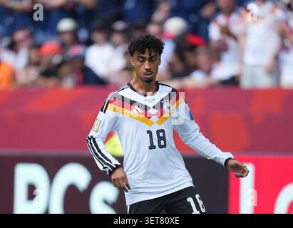 Nathaniel Brown (Germany) looks on during Germany v Cote D'Ivoire ...