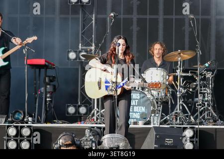 Music fans as Amy Macdonald performs at the Main stage on day three of ...