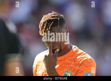 Emmanuel Agbadou (Ivory Coast) looks on during Germany v Cote D'Ivoire ...