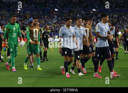 Miami, USA. 21st June, 2026. Players of Cape Verde celebrate after the ...