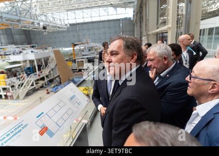 French Transports Minister Philippe Tabarot leaves after the weekly ...