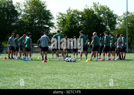 Dordrecht - Players of FC Dordrecht during the first training of the ...