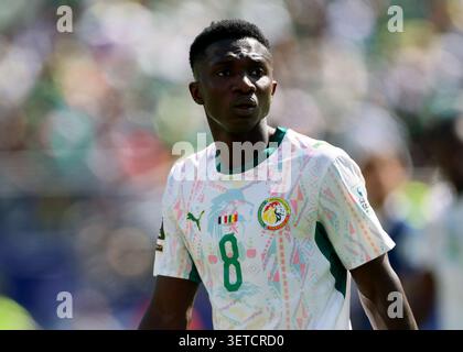 Lamine Camara of Senegal in action during the FIFA World Cup 2026 Group ...