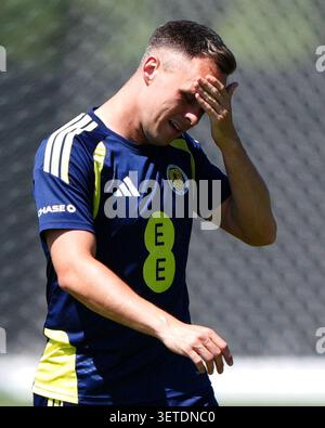 during a training session at the Atrium Health Training Ground in ...