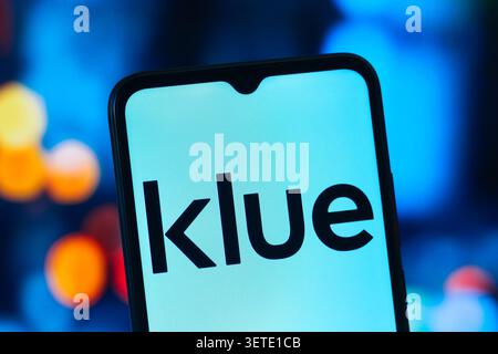 In this photo illustration, the Klue Labs Vancouver logo is seen ...