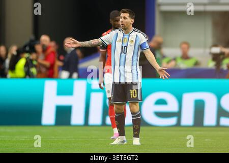 Lionel Messi (Argentinia) gestures during the FIFA World Cup 2026 Group ...