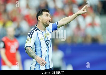 Lionel Messi (Argentinia) gestures during the FIFA World Cup 2026 Group ...