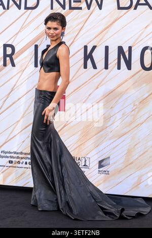 Zendaya at the fan event for the film 'Spider-Man: Brand New Day' at ...