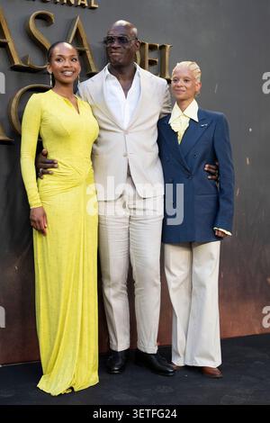 (L-R) Actors Phoebe Campbell, Steve Toussaint and Bethany Antonia ...