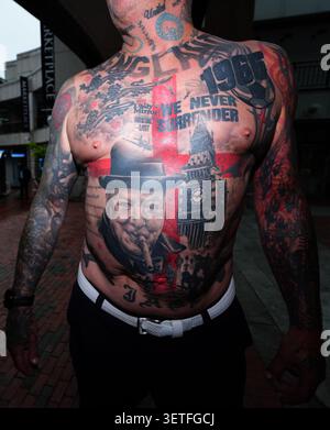 England fan Neil Newman in Boston ahead of their second FIFA World Cup ...