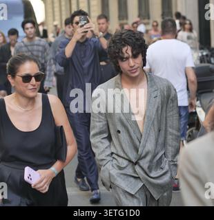 Conan Gray Milan Fashion Week - Men S/S 2027 Giorgio Armani fashion ...