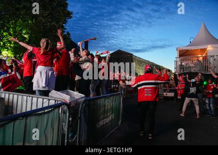 Oslo 20260623. Football party before the World Cup match between Norway ...