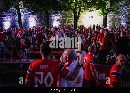 Oslo 20260623. Football party before the World Cup match between Norway ...
