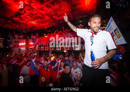 Former England player David Bentley joins England fans at The Greatest ...