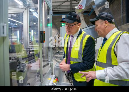 EDITORIAL USE ONLY First Minister John Swinney during a tour of the new ...