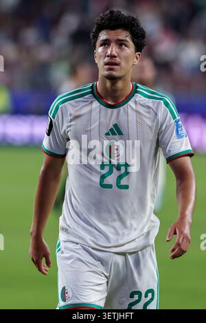 June 22 2026 Algeria midfielder Ibrahim Maza (22)controls the ball ...